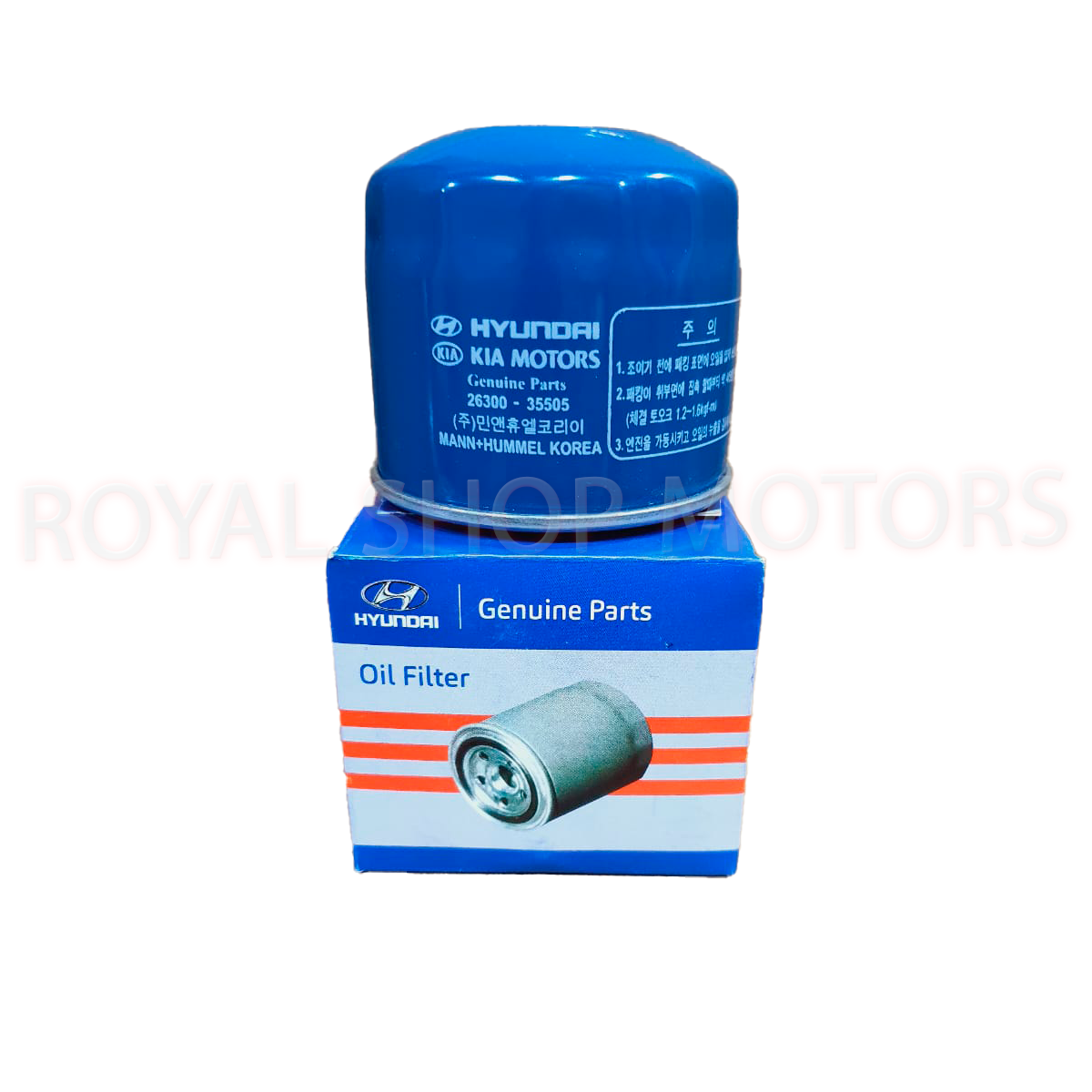 FILTRO DE ACEITE Hyundai & Kia - AUTOS - CODIGO:26300-35505 - Royal Shop Motors